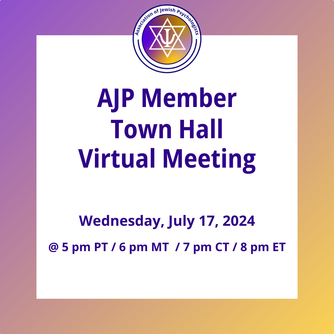 Ajp Member Town Hall Virtual Meeting July 17 2024 Association Of